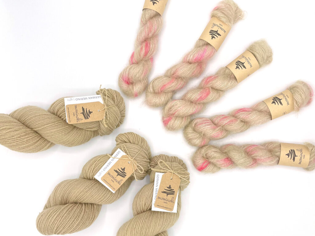 Snow Crocus Kit - Sand Rose - Mominoki Yarn